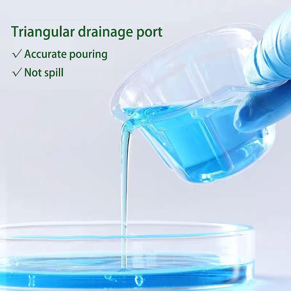 Mixing Cup 100PCS,40ml Disposable Plastic Resin Mixing Cups Multipurpose Dispensing Cup for Mixing Paint, Epoxy, Resin Crafts DIY (Clear),Come with 20 PCS Wood Craft Sticks