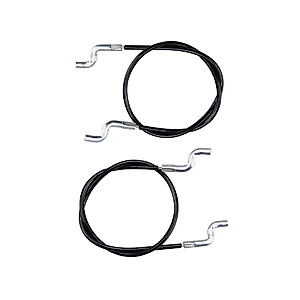 yhoparts 1501123MA Front Drive Clutch Cable for Murray Craftsman Dual 2-Stage Snow Thrower 1501123 (2-Pack)