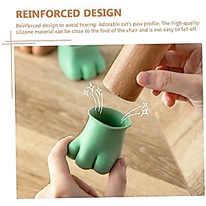 DOITOOL 8pcs Silicone Table and Chair Foot Cover Tv Tray Anti- Chair Leg Bed Lifters Risers Desk Protector Stool Chairs Couch Protectors Furniture Floor Cushion Silicone Floor Mats Elastic