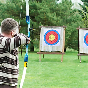 Cosmos 20 Pcs Archery Targets Paper Bow and Arrow Targets, 5-Ring Paper Target for Archery Arrow Shooting Practice, 40 cm x 40 cm