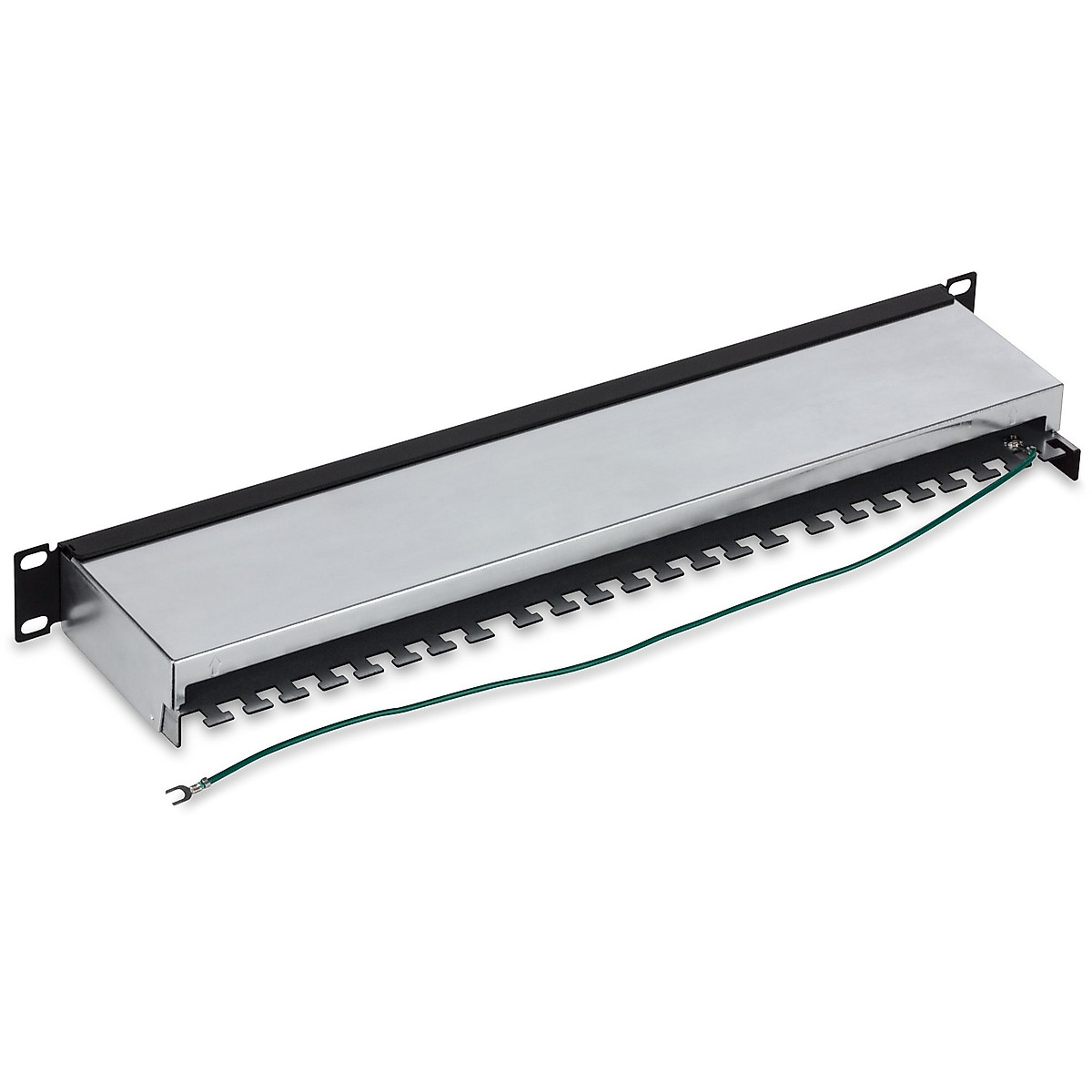 TRENDnet 24-Port Cat6A Shielded Patch Panel, 1U 19" Metal Housing, 10G Ready, Cat5e,Cat6,Cat6A Compatible, Cable Management, Color-Coded Labeling for T568A and T568B Wiring, Black, TC-P24C6AS