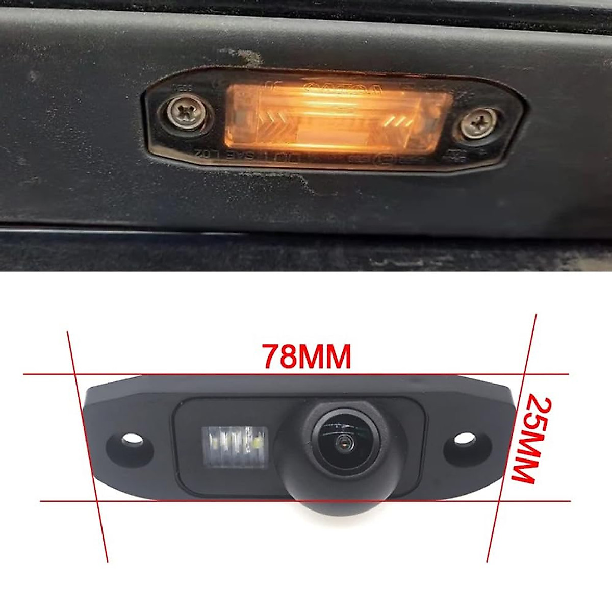 Car Reversing Camera for Volvo S90 S80L S40L S80 S40 S40L S60 V60 XC60 S60L XC70 2004-2015, HD Rear View Night Vision Camera