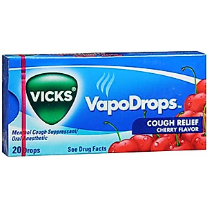 Vicks VapoDrops Cherry Flavor 20 Each (Pack of 6)