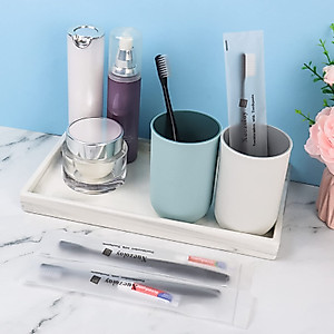 Xuezoioy Disposable Toothbrushes with Toothpaste Pack of 30,Black Individually Wrapped Disposable Travel Toothbrush Kit in Bulk for Homeless,Nursing Home,Shelter,Hotel,Charity