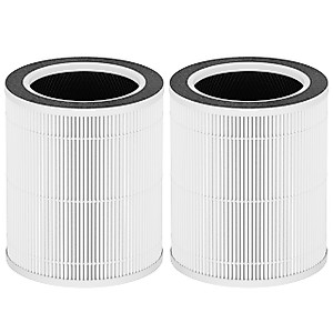 Hichoryer VK-6067B H13 True HEPA Replacement Filter, Compatible with HOKEKI VK-6067B and Vremi Air Purifier, 3-in-1 H13 Grade True HEPA and Activated Carbon Filter, 2Pack