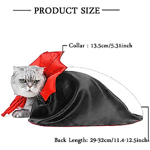 Halloween Costumes for Cats Dogs Cat Cloak Vampire Cape for Pet Costume Halloween Cats Outfit