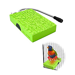 Bird Heater for Cage, Snuggle Up Bird Warmer for African Grey, Parakeets, Parrots, Small Birds, 12V Bird Cage Heater for Exotic Pet Birds, 3.3"x6"