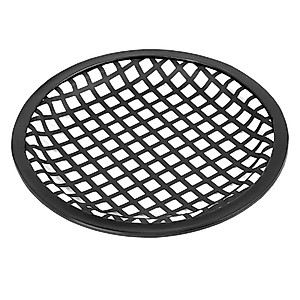 X AUTOHAUX 2pcs 6.5" Black Car Audio Speaker Cover Metal Mesh Subwoofer Grill Horn Guard