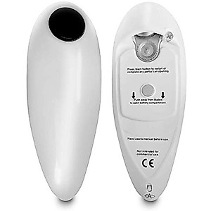 Portable One Touch Automatic Electric Can Tin+ Free Bottle Jar Grip Mate Opener Battery Operated Hands-Free for Seniors with Arthritis Eliminate Hand Pain HelpPrevent Injuries Strain