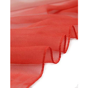 PANTONIGHT Women's Multicolor Chiffon Scarf Watermelon Shaded Colors lightweight Scarf (COL 707)
