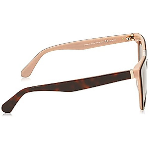 Kate Spade New York Women's Daesha Polarized Round Sunglasses, Havana Pink, 56 mm