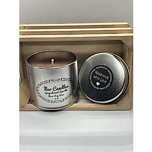 Gingerbread Sparkle 8 oz Tin Jar Pure Soy Wax Candle | Hand Poured in the USA