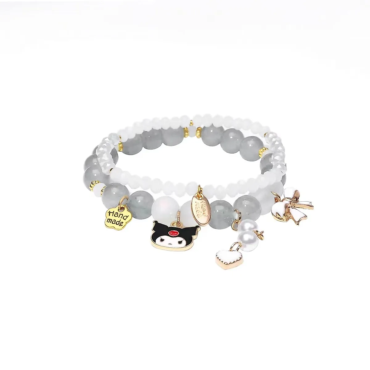 ANZWTLOYY Y2k Kawaii Bracelets Friendship Bracelets Set Cute BFF Beaded Relationship Elastic Bracelets for Women (C)