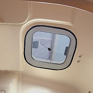 Waterline Design | Mosquito Net/Bug Screen for Boats Setup from The Inside with Magnet or Suction Cup. Bug Free Environment. for All Brands of Small hatches (1405) Hatch is not Included.