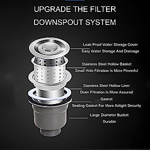 Free Standing 304 Stainless Steel Utility Sinks,Commercial Sink for Restaurant, Commercial Sink with Faucet,Unit with Cold and Hot Water Tap for Outdoor,1 Compartment,Easy To Clean. (Color : No fauce