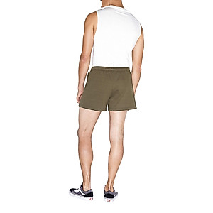 American Apparel Men's California Fleece Retro Short, Army, X-Large