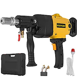 Happybuy Diamond Core Drill, 2180W 6"/160 mm, 1600RPM Variable Speed Core Drill Rig with Portable Case, Handheld Drilling Machine for Hard Stone, Concrete, Marble, Granite, Brick