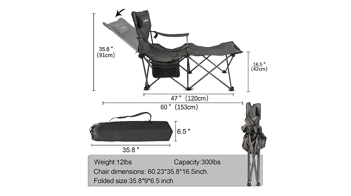 Apollo Walker Folding Camping Chair - Comfort & Portability