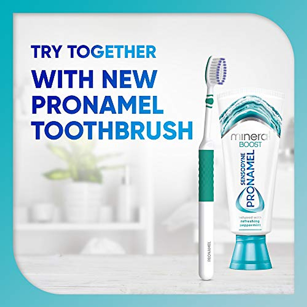 Sensodyne Pronamel Mineral Boost Enamel Toothpaste for Sensitive Teeth, to Replenish Minerals and Strengthen Enamel, Peppermint - 4 Ounces