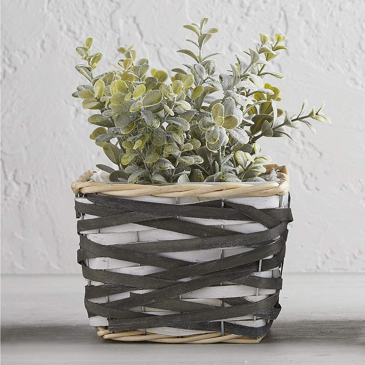 47th & Main Square Bamboo Basket Set, Medium, Dual Color