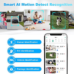 Security Camera Outdoor, 1080P HD Wireless Rechargeable Battery Powered WiFi Home Surveillance Camera with Waterproof, Night Vision, Motion Detection, 2-Way Audio and SD Storage