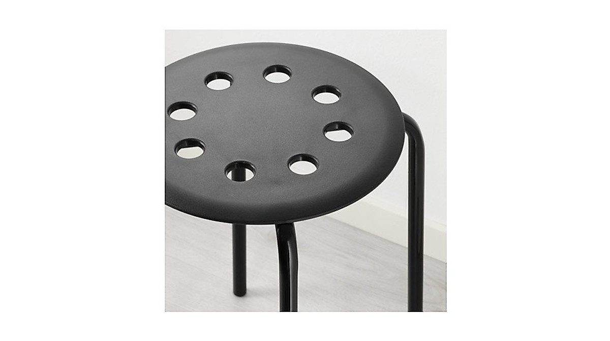 IKEA Marius Black Stool – Compact, Durable & Versatile Seating