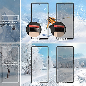 Pixel 6 Screen Protector [2+2 Pack] Camera Lens Protector, Fingerprint Unlock Support, HD Tempered Glass, for Google Pixel 6 5G Glass Screen Protector