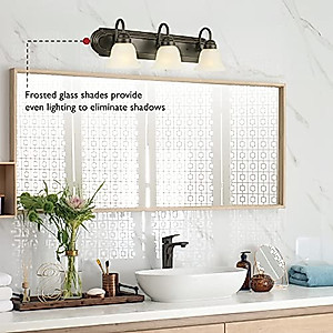 Design House 506618 Allante 3 Light Vanity Light, Oil Rubbed Bronze