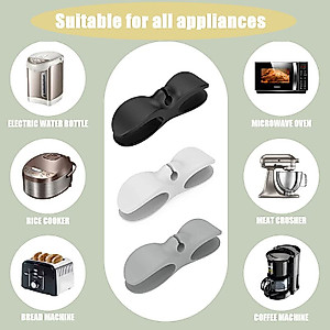 Cord Organizer for Kitchen Appliances, 6Pack Cord Wrapper with VHB Adhesive, Cord Winder Tidy Wire Keeper Holder Stick on for Small Appliances Kitchenaid Mixer Coffee Maker Pressure Cooker Air Fryer