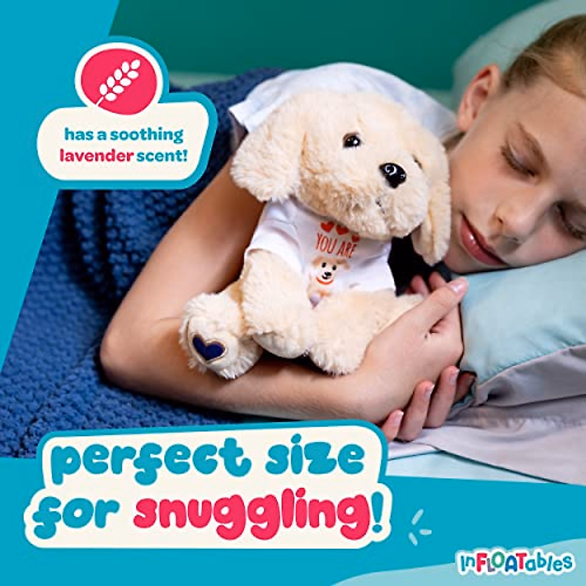 Infloatables ThermaPals Microwavable Weighted Stuffed Animals - Dress to Reduce Stress - A Heart-Warming Surprise - Heat It Up Or Cool It Down - Gift for Any Occassion - Valentines Plush
