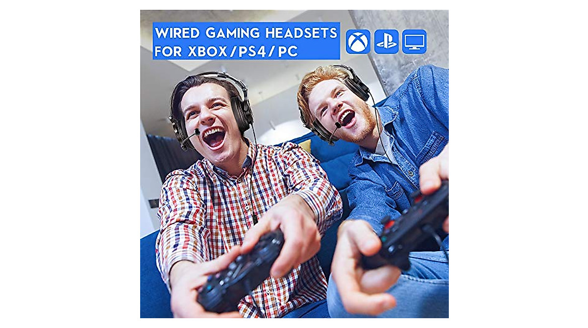 OneOdio A71 Wired Gaming Headphones with Microphone & Stereo Sound