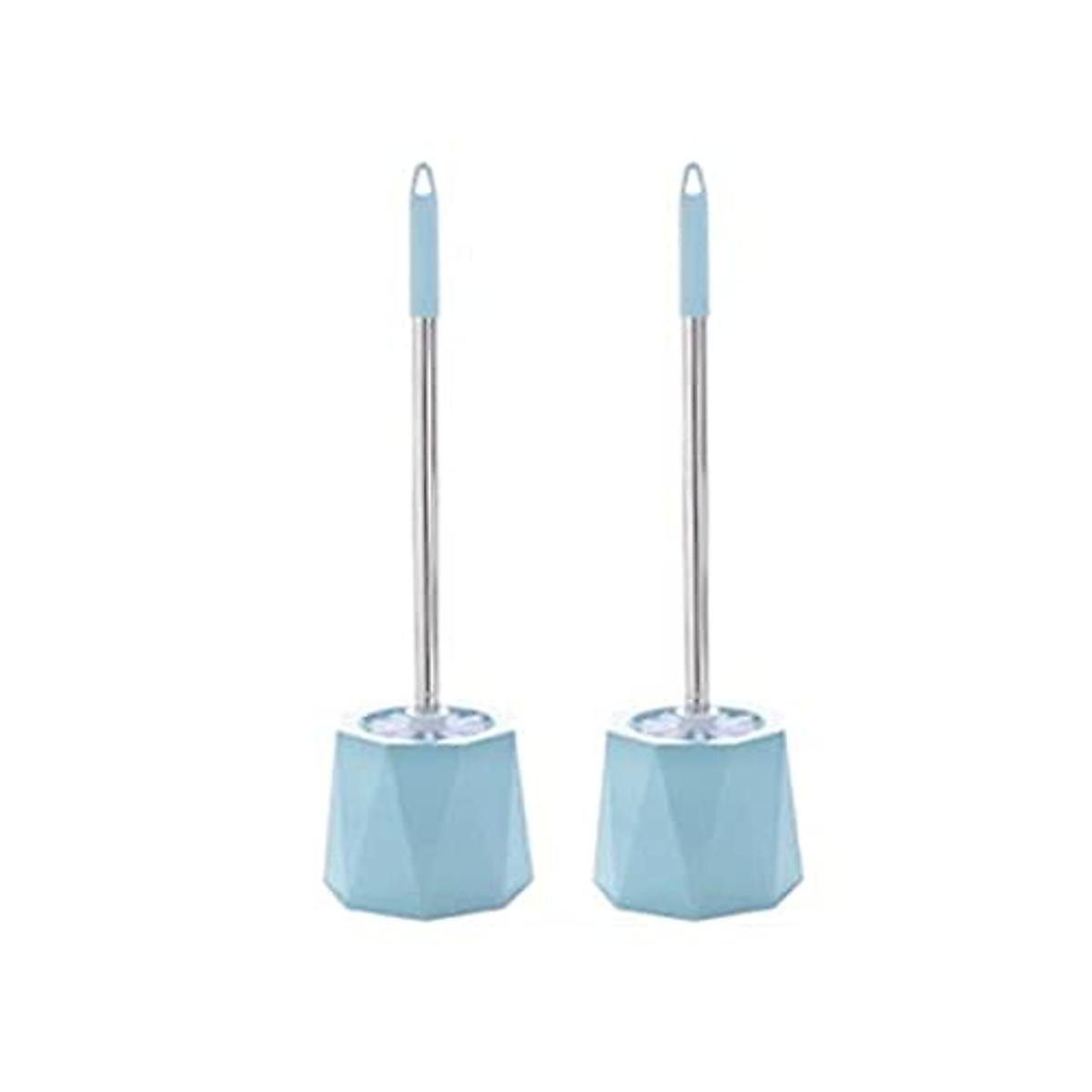 TULSIE Toilet Brush 1Pcs Toilet Brush and Holder Set,Anti-drip Set Toilet Bowl Cleaner Brush,Durable Bristles Deep Cleaning Compact Bathroom Brush Save Space Good Grip Anti-Drip(19.6in X5.5in) (Color