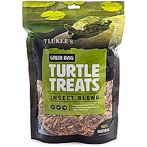 Fluker's Grub Bag Turtle Treat Insect Blend Dry Food 6oz - Includes Attached DBDPet Pro-Tip Guide