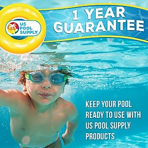 U.S. Pool Supply Pool Thermometer with Tether String, Blue - Measures Water Temperature Up to 120° F (50° C) - Swimming Pools, Spas, Hot Tubs, Ponds
