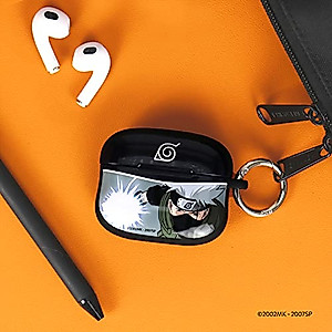 iFace Naruto Shippuden Anime Collection AirPods Case Compatible with AirPods Pro (1st/2nd Gen.) – Protective Cover [Carabiner Clip Included] [Wireless Charging Compatible] – Kakashi