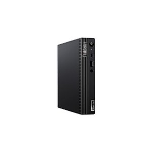 Lenovo ThinkCentre M75q Gen 2 11JJ0019US Desktop Computer - AMD Ryzen 5 4650GE Hexa-core (6 Core) 3.30 GHz - 8 GB RAM DDR4 SDRAM - 256 GB SSD - Tiny - Raven Black - Windows 10 Pro 64-bit - English (U