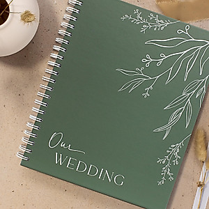 Beautiful Minimalistic Wedding Planner Book and Organizer - Enhance Excitement and Makes Your Countdown Planning Easy - Unique Engagement Gift for Newly Engaged Couples, Future Brides and Grooms