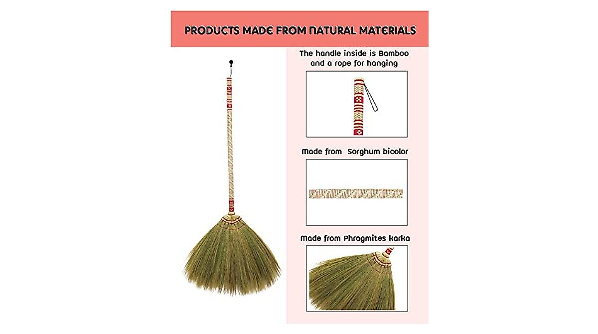 Eco-Friendly 40 Inch Thai Broom for Effortless Cleaning