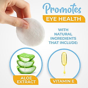 VetWipe Dog Eye Wipes, Cat Face Wipe, Gently Cleans and Removes Eyes Discharge, Crust, Booger - Tear Stain Remover for Dogs - 100 Count