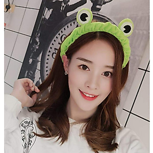 Lovly Headband, Frog Hair Band Head Wrap Little Green Frog Hairband for Women, Girls, Boys, Men, Kids, Adults, Children