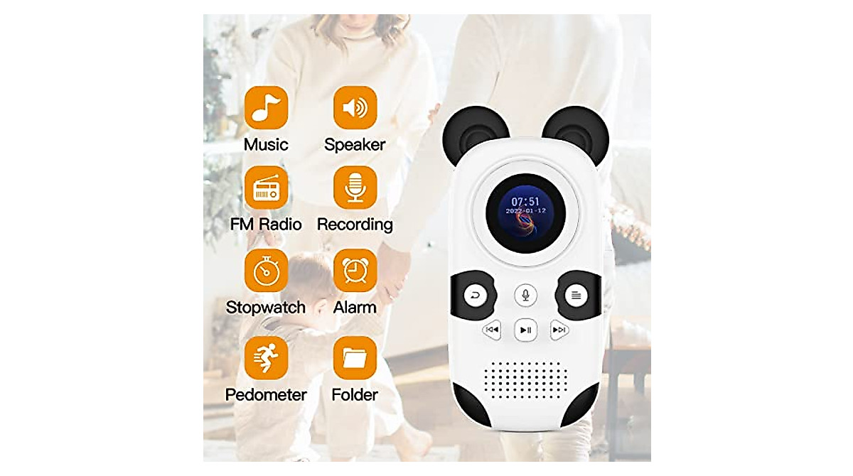RUIZU Cute Panda Portable MP3 Player for Kids | Bluetooth