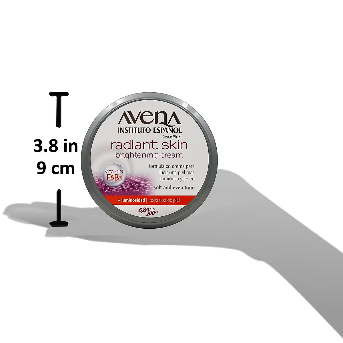 Avena Instituto Español Skin Cream with Vitamin E and B3, Soft and Even Tone, 2-pack Of 6.8 Fl. Oz. each, 2 Jars