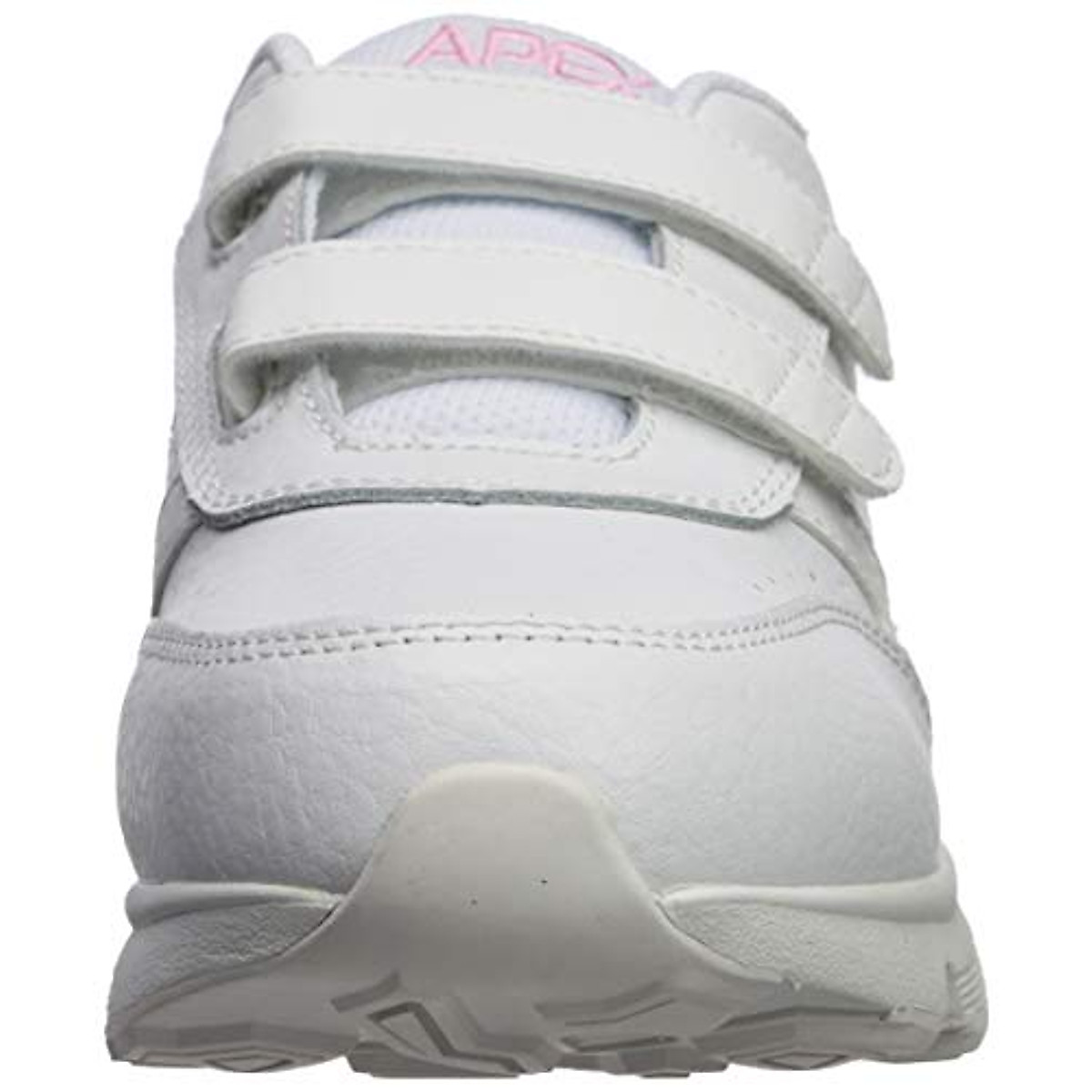 Apex Women's Double Strap Walker Sneaker, White, 6.5 W US