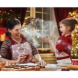 KAISHANE Christmas Cookie Cutters Set of 9 - Star Tree Angel Bell Stocking & More Shapes Stainless Steel