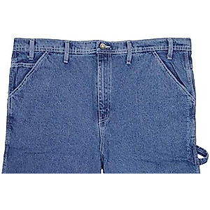 ROCXL Big & Tall Men's Carpenter Jeans (Medium Blue, 56 X 32)