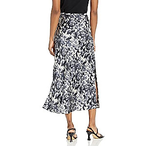 Cinq à Sept Womens Photo Real Adis Skirt, Slate Multi, 6 US