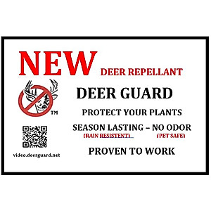 Olson Products Inc. SDGR-0150 Guard 500ft. 500 Foot pre Coated Deer gurad Ribbon, White/Brown