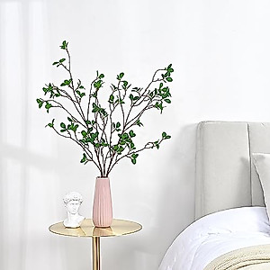 Fascidorm Faux Branches for Vase, 43.3" Greenery Stems Artificial Branches with Leaves for Vase Home Table Wedding Office Decoration