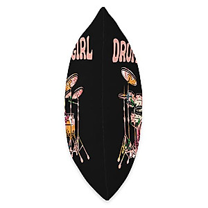 Drumming Gifts & Accessories Girl-Funny Musician Drum Kit Drummer Throw Pillow, 18x18, Multicolor