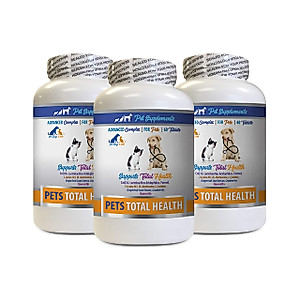cat Breath freshener - Pets Total Health Support - for Dogs and Cats - Healthy Joints Eyes Teeth Hair Skin - cat Urinary Tract Treats - 3 Bottles (180 Tablets)